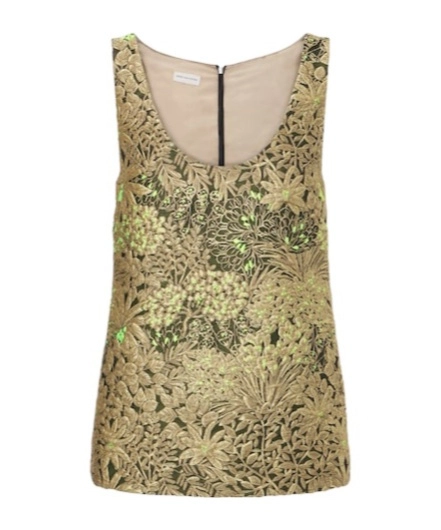 Dries Van Noten Floral Jacquard Top