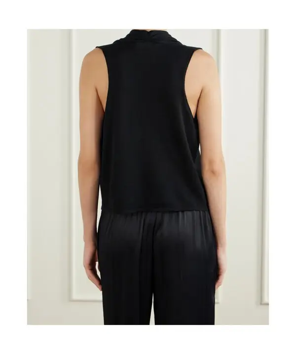 LISA YANG Deep V-neck Knitted Vest