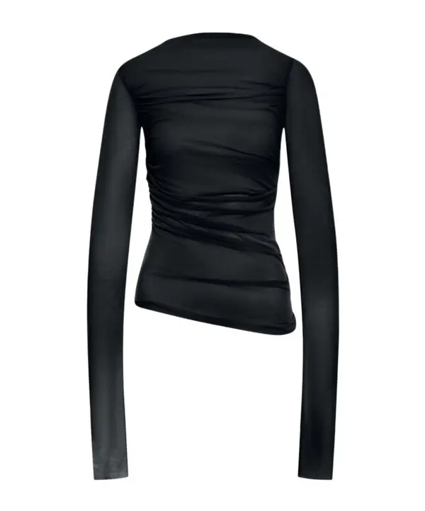 Soeur Gaia Pleated Long-sleeved T-shirt