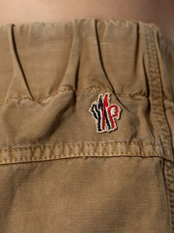 Moncler Logo Embroidered Shorts
