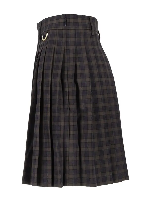 Barbour Pleated Plaid Mini Skirt - No