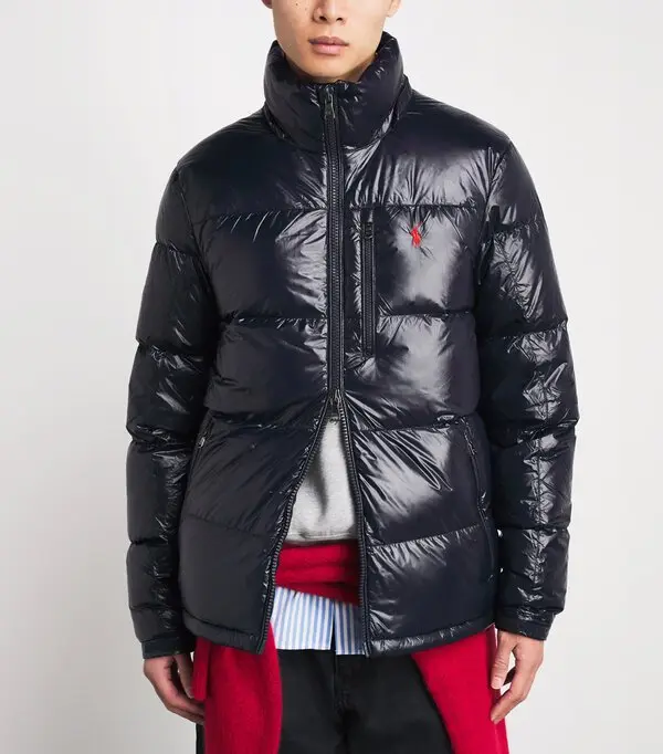 Polo Ralph Lauren Down-padded Gorham Glossed Jacket - Navy