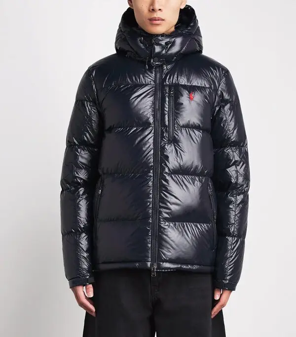 Polo Ralph Lauren Down-padded Gorham Glossed Jacket - Navy