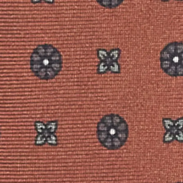 Corneliani Silk Patterned Tie - Orange