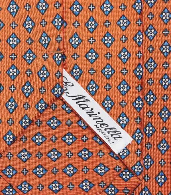 E. MARINELLA Silk Geometric Tie