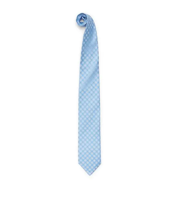 E. MARINELLA Silk Geometric Tie