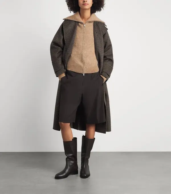 Claudie Pierlot Funnel-neck Zip Cardigan