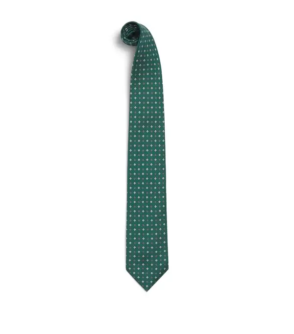 E. MARINELLA Silk Floral Tie