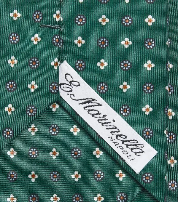 E. MARINELLA Silk Floral Tie