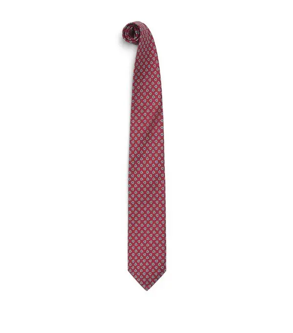 E. MARINELLA Silk Printed Tie