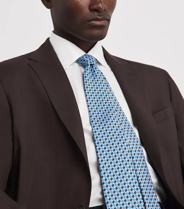 E. MARINELLA Silk Printed Tie