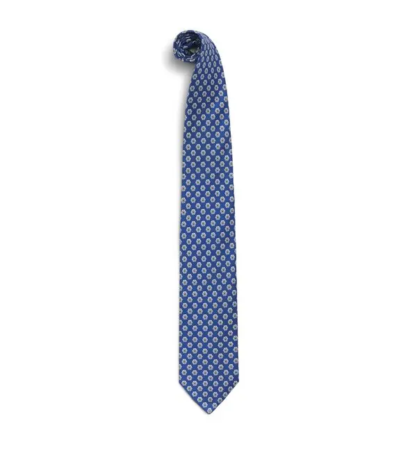 E. MARINELLA Silk Floral Tie