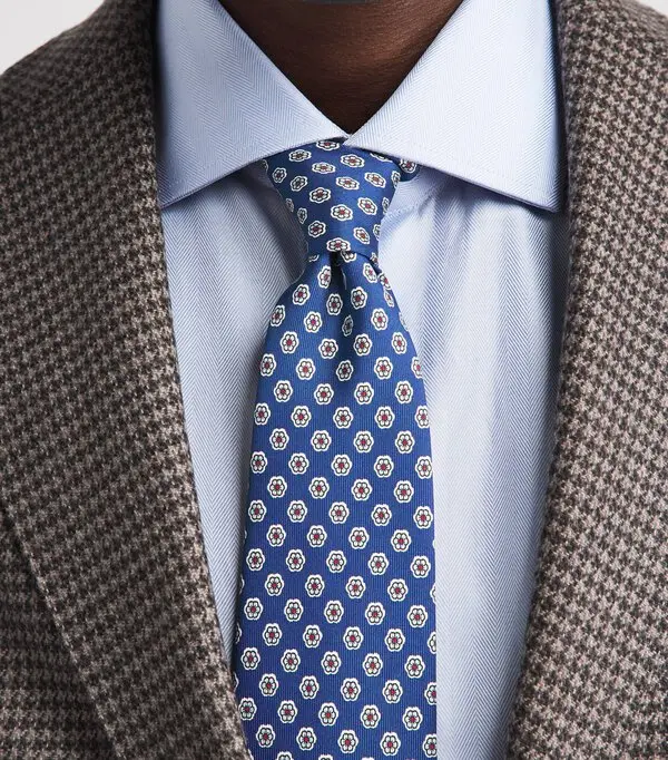 E. MARINELLA Silk Floral Tie