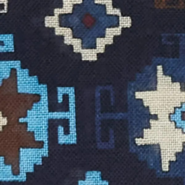 E. MARINELLA Wool-silk Geometric Print Scarf