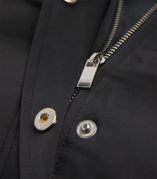 Claudie Pierlot Satin Belted Puffer Jacket