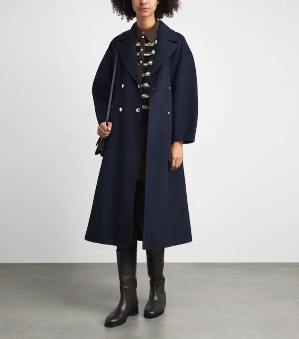 Maje Wool Longline Pea Coat