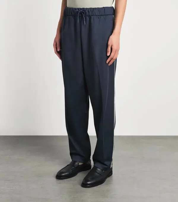 Fred Perry Two-tone Mesh Tape Sweatpants - Navy