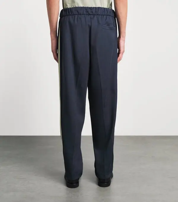 Fred Perry Two-tone Mesh Tape Sweatpants - Navy