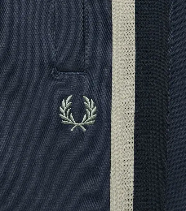 Fred Perry Two-tone Mesh Tape Sweatpants - Navy