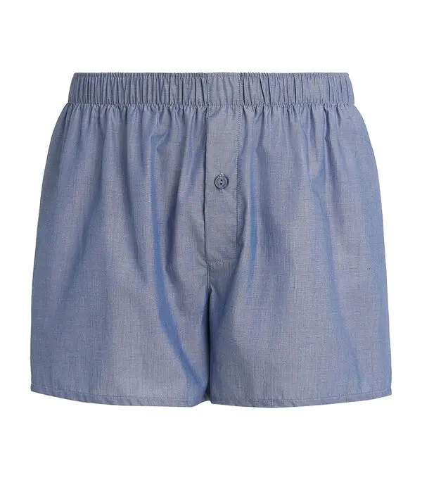 Hanro Cotton Woven Boxer Shorts