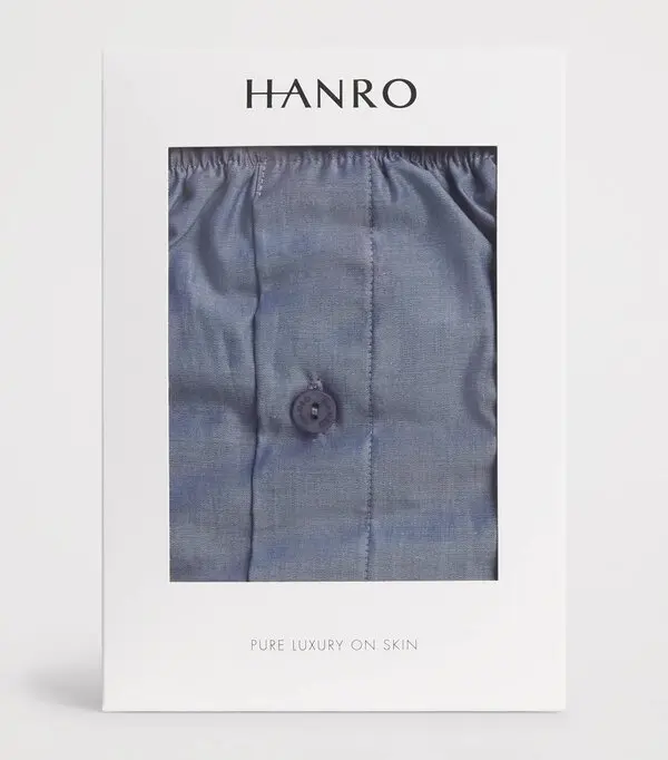 Hanro Cotton Woven Boxer Shorts