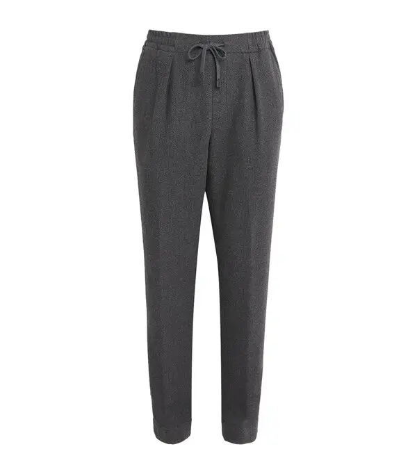 Ralph Lauren Purple Label Wool-cashmere Drawstring Trousers