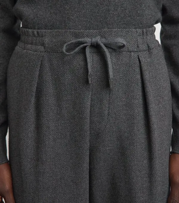 Ralph Lauren Purple Label Wool-cashmere Drawstring Trousers