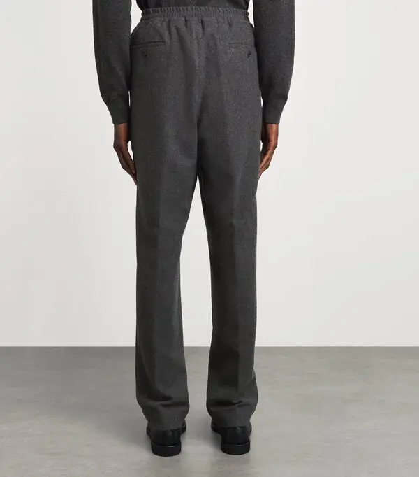 Ralph Lauren Purple Label Wool-cashmere Drawstring Trousers