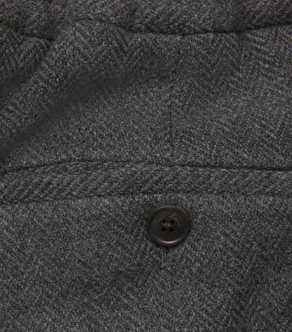 Ralph Lauren Purple Label Wool-cashmere Drawstring Trousers