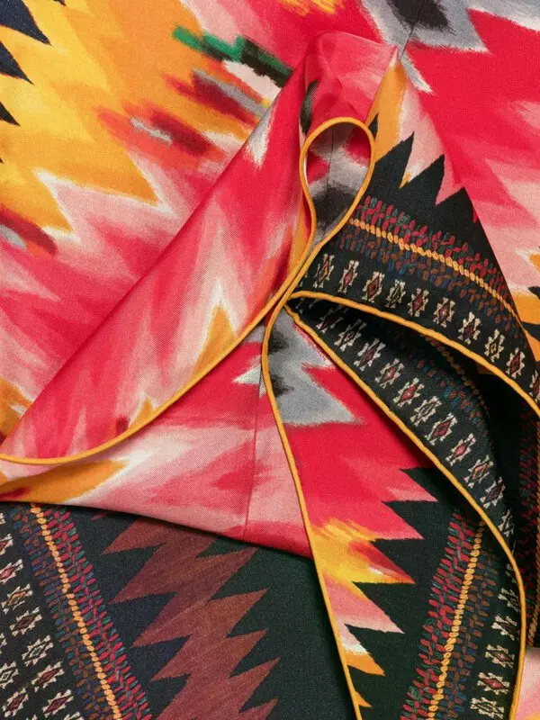 PIERRE-LOUIS MASCIA Geometric-print Scarf