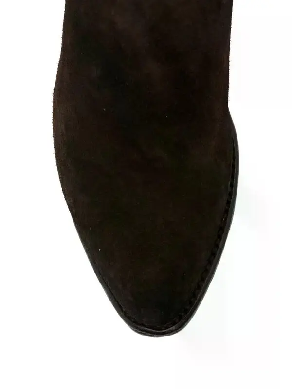 LEMARGO Elasticated-panel Suede Ankle Boots