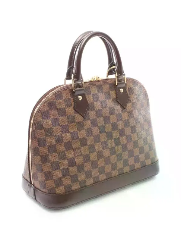 LOUIS VUITTON 2014 Pm Alma Damier Ébène-canvas Handbag - Brown