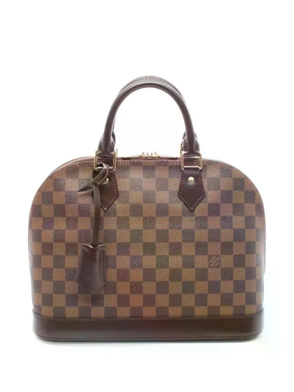LOUIS VUITTON 2014 Pm Alma Damier Ébène-canvas Handbag - Brown