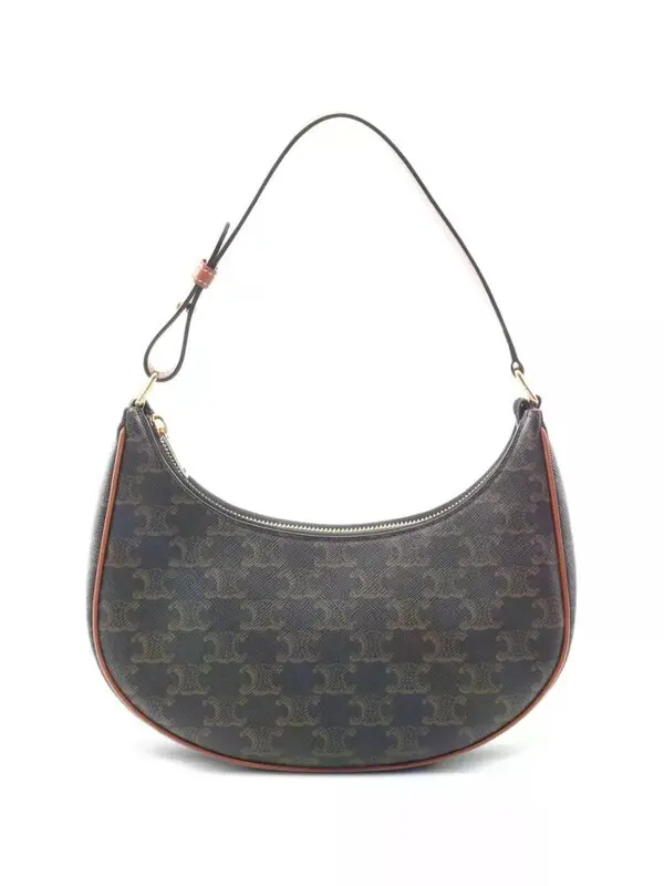 Celine 2010s Triomphe Ava Shoulder Bag - Brown