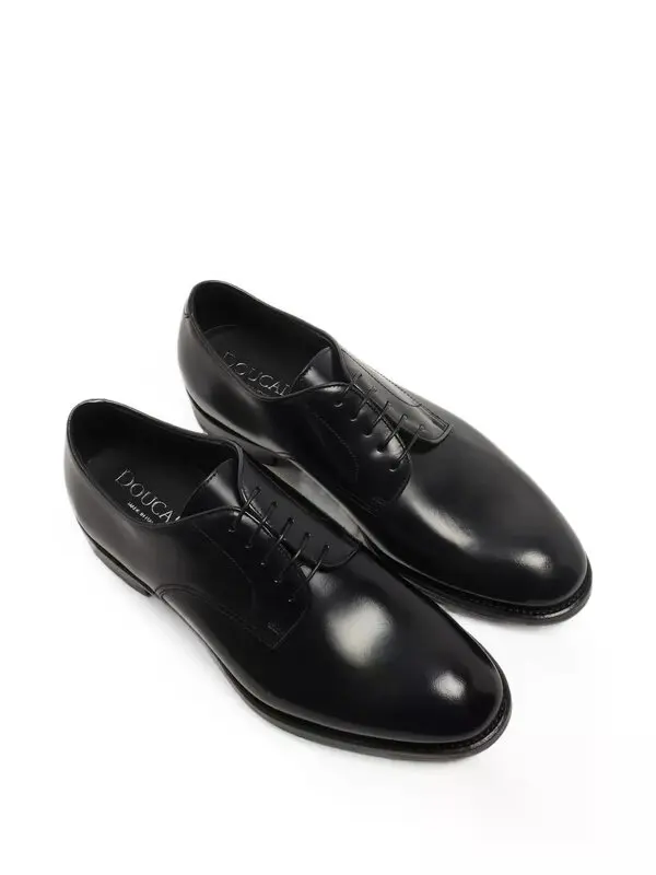 DOUCAL'S Polished-finish Lace-up Derby Shoes