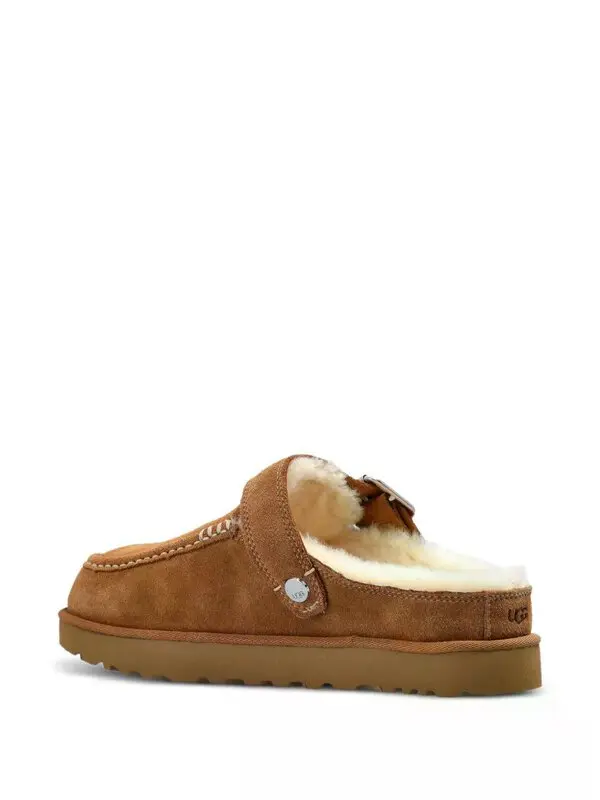 UGG Goldenstar Evelina Clog Suede Slippers - Brown