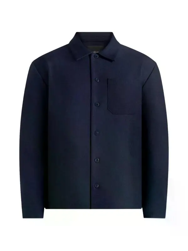 Manière De Voir Valentin Classic Tailored Long-sleeve Shirt Navy - Blue