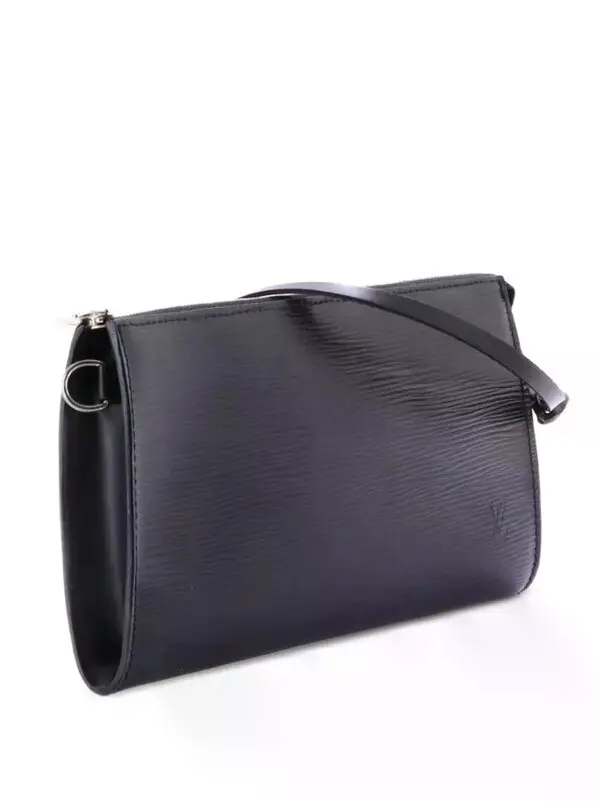 LOUIS VUITTON Pochette Accessoires Epi Leather Clutch Bag - Black