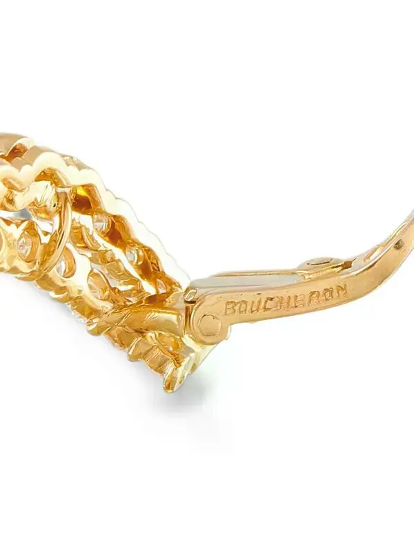 Boucheron Diamond Hoop Earrings