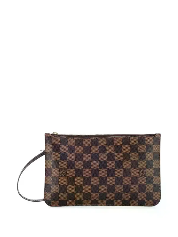 LOUIS VUITTON Neverfull Pochette Damier Large Pouch