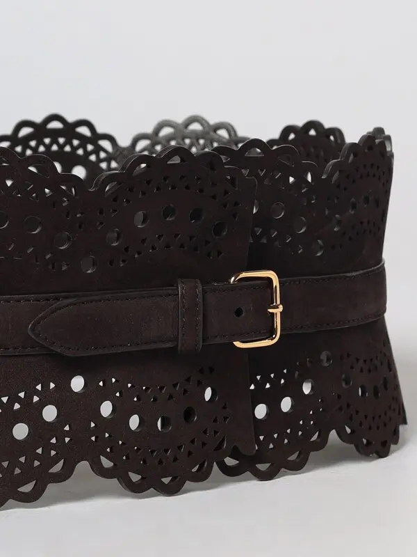 Alaïa Alaia Perforated Nubuck Leather Bustier Belt