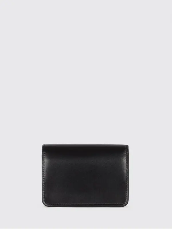 Saint Laurent Leather Card Holder - Black