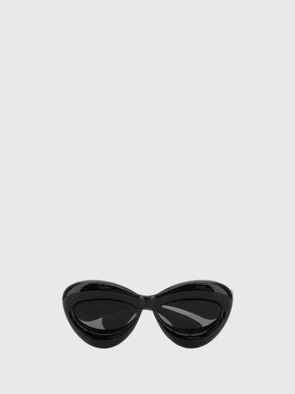 Loewe Cat-eye Sunglasses In Acetate With Tone-on-tone Logo - Black