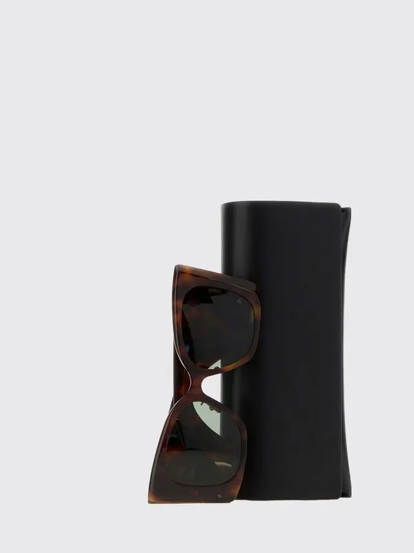 Saint Laurent Cat-eye Tortoiseshell Acetate Sunglasses With Logo - Green