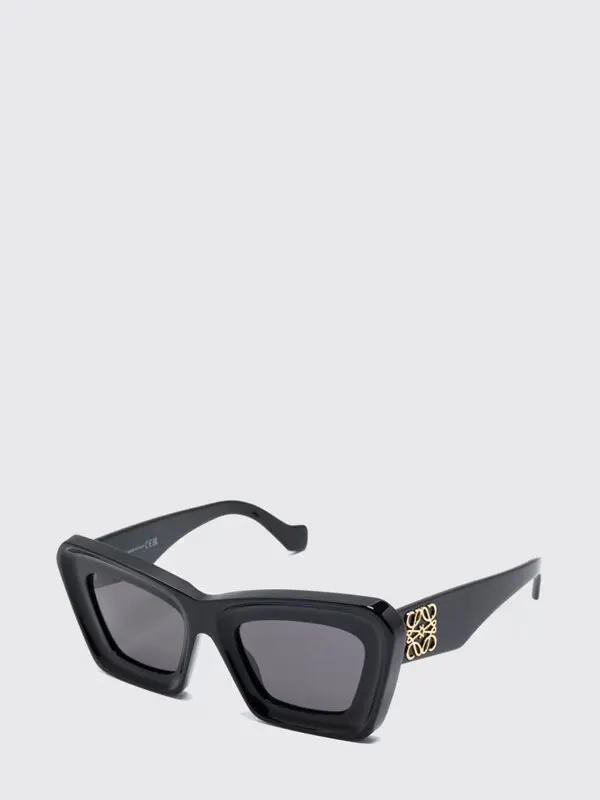 Loewe Anagram Cat-eye Sunglasses In Tortoiseshell Acetate - Black