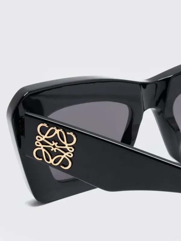 Loewe Anagram Cat-eye Sunglasses In Tortoiseshell Acetate - Black