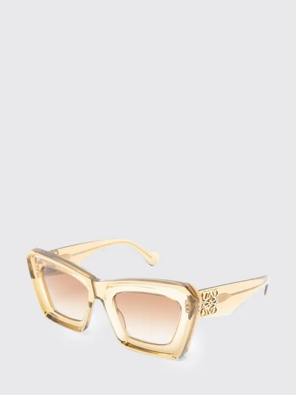 Loewe Anagram Cat-eye Acetate Sunglasses With Applied Logo - Green