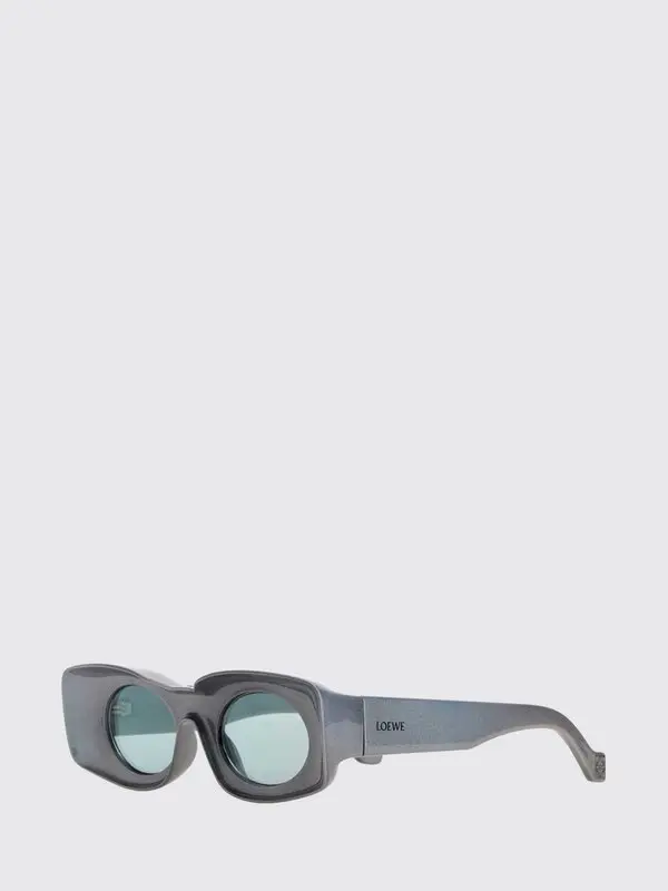 Loewe Rectangular Sunglasses In Transparent Acetate - Multicolor