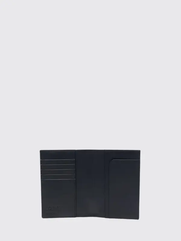 Loewe Anagram Compact Bifold Wallet In Bicolour Calfskin Leather