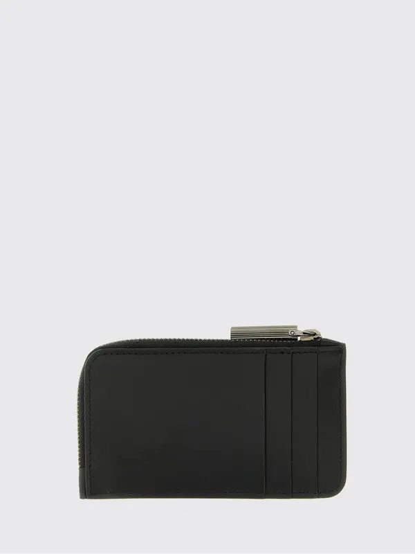 CHRISTIAN LOUBOUTIN Calf Leather Card Holder With Zip And Logo